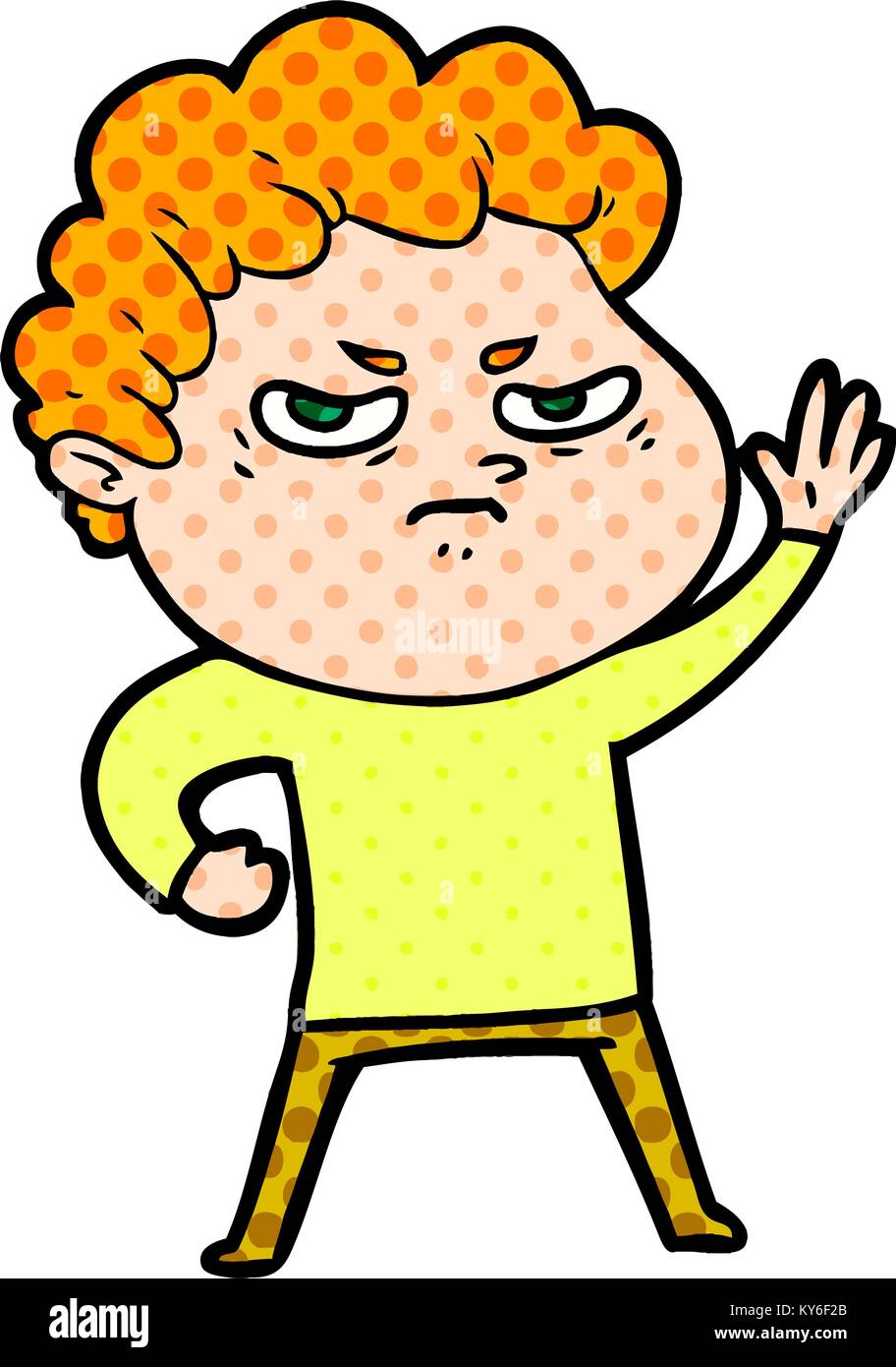 cartoon angry man Stock Vector Image & Art - Alamy