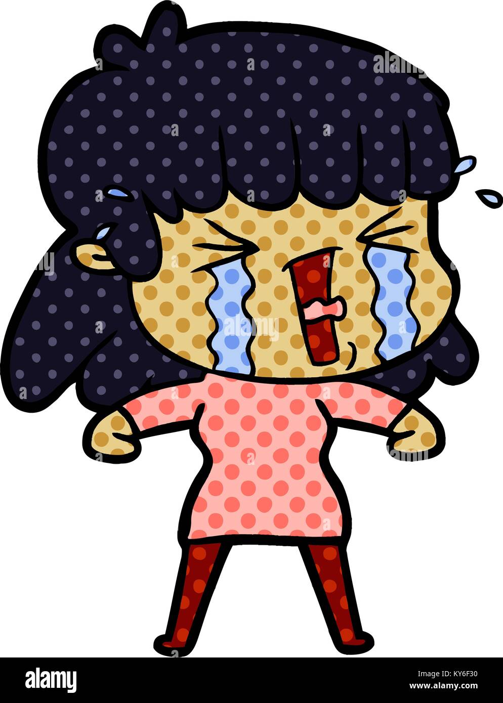 cartoon woman in tears Stock Vector Image & Art - Alamy