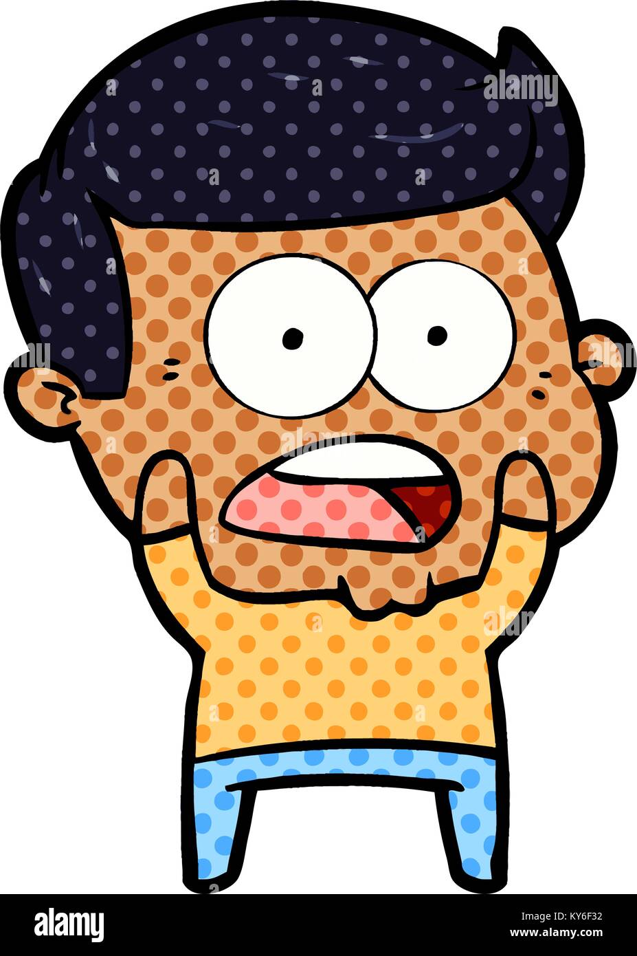 cartoon shocked man Stock Vector Image & Art - Alamy