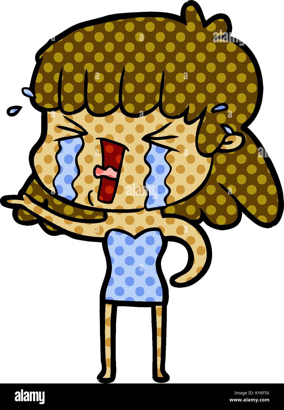 cartoon woman in tears Stock Vector Image & Art - Alamy