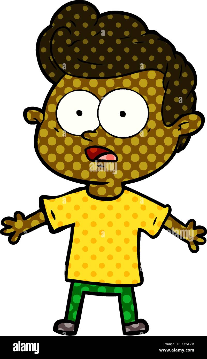 cartoon staring man Stock Vector Image & Art - Alamy