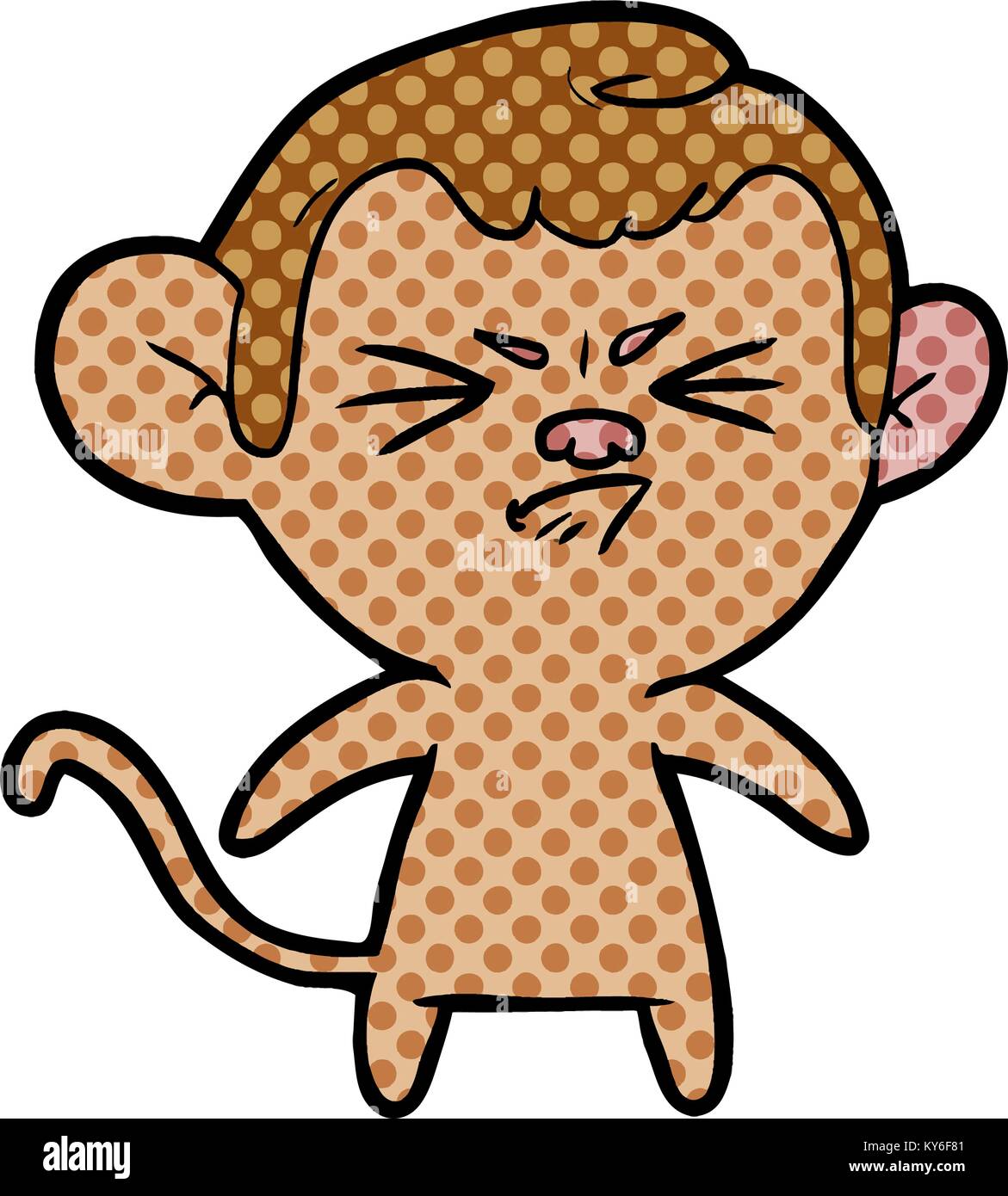 cartoon angry monkey Stock Vector Image & Art - Alamy