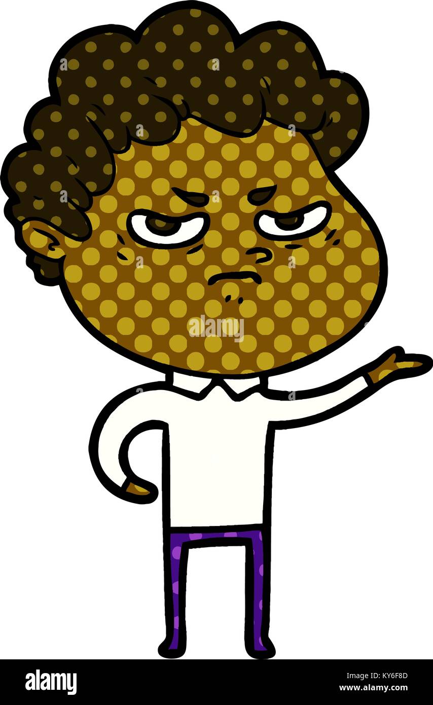 cartoon angry man Stock Vector Image & Art - Alamy