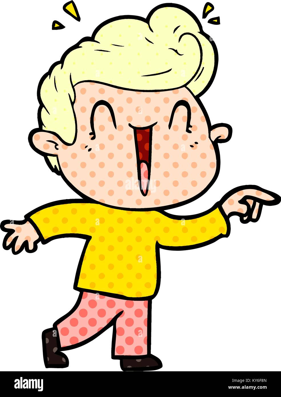 cartoon excited man Stock Vector Image & Art - Alamy