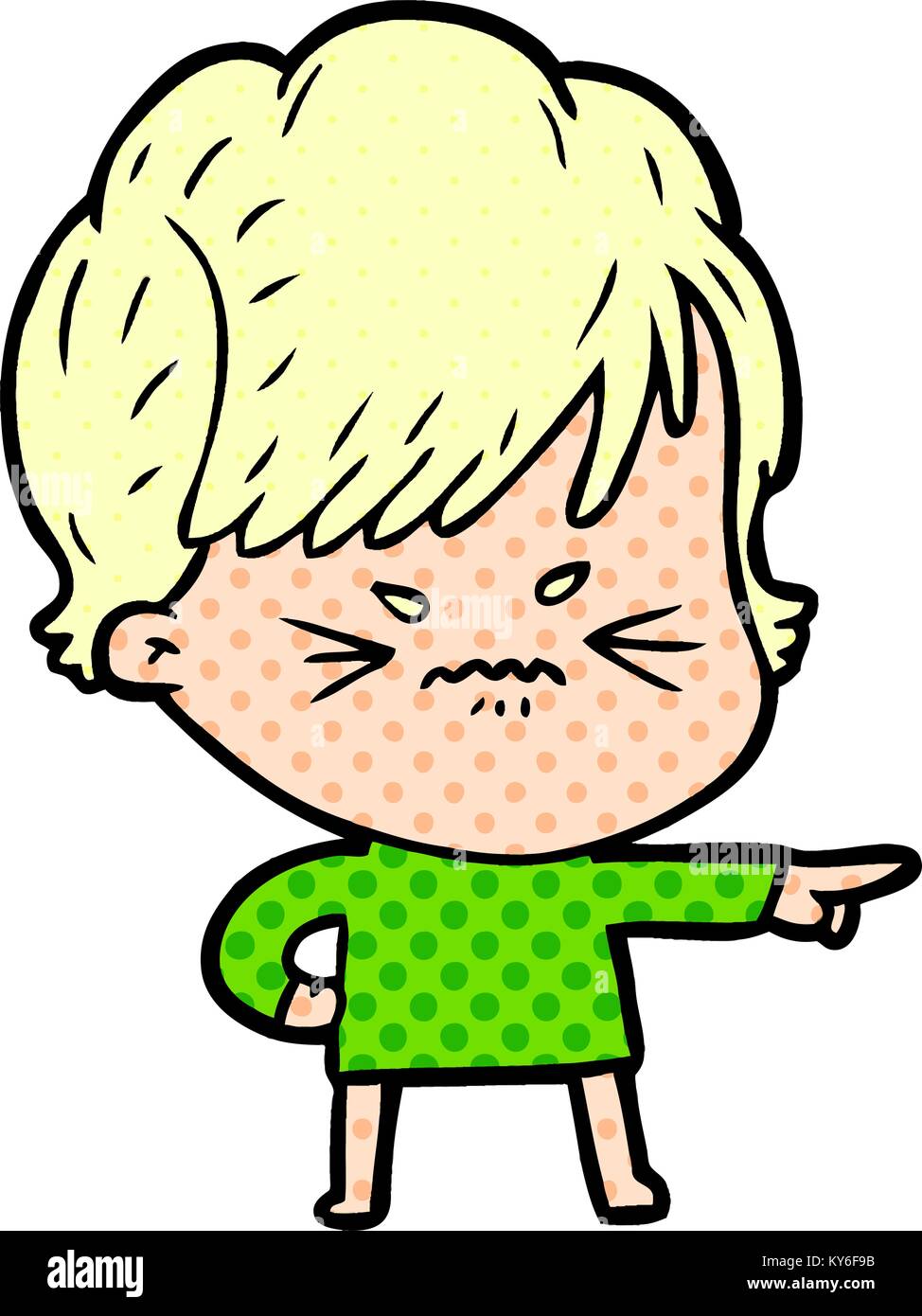 cartoon frustrated woman Stock Vector Image & Art - Alamy