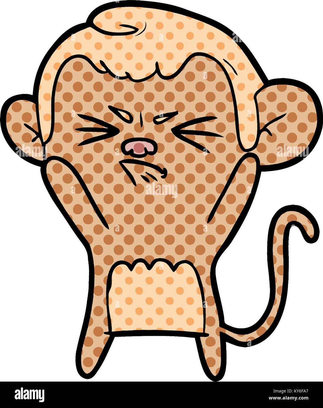 cartoon angry monkey Stock Vector Image & Art - Alamy