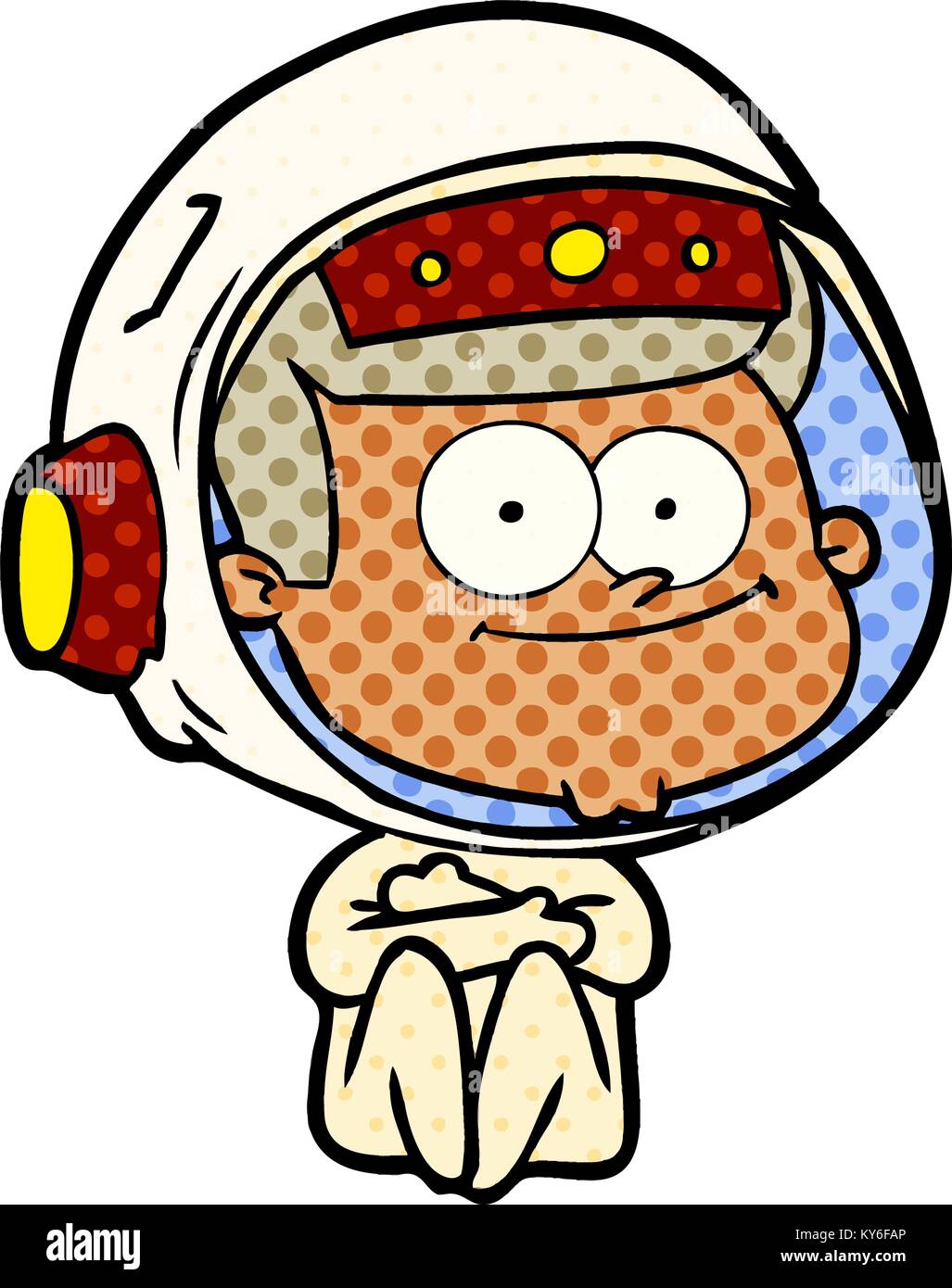 happy astronaut cartoon Stock Vector Image & Art - Alamy