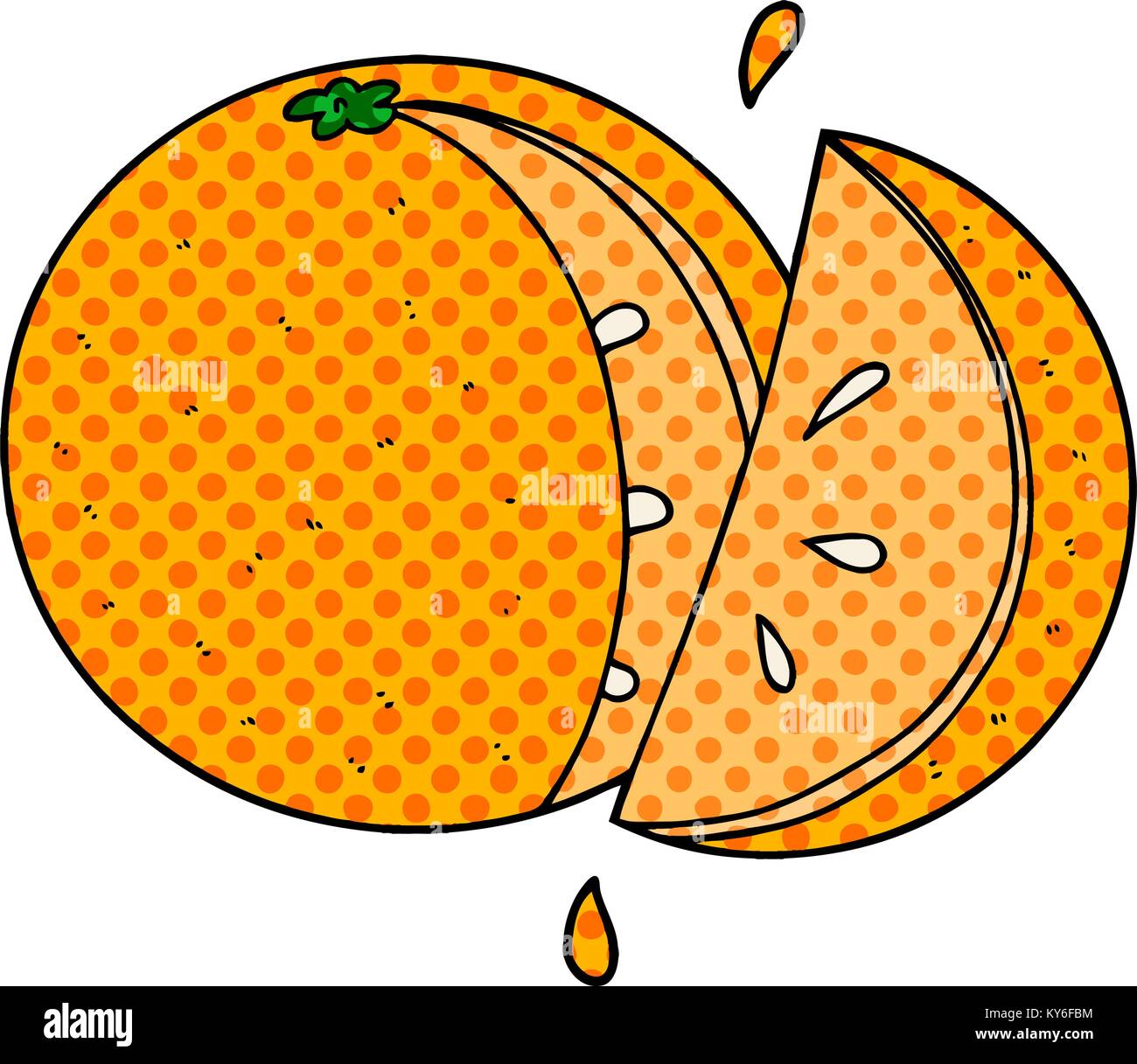 cartoon orange slice Stock Vector Image & Art - Alamy