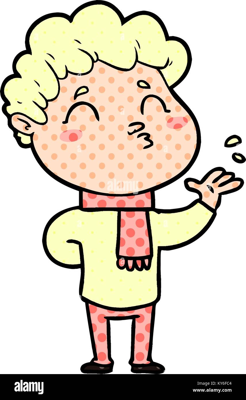 cartoon man pouting Stock Vector Image & Art - Alamy