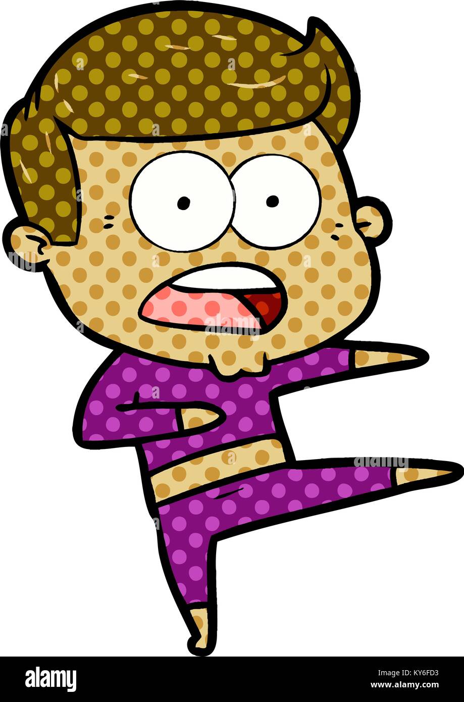 cartoon shocked man Stock Vector Image & Art - Alamy