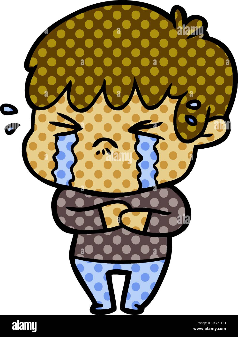cartoon boy crying Stock Vector Image & Art - Alamy
