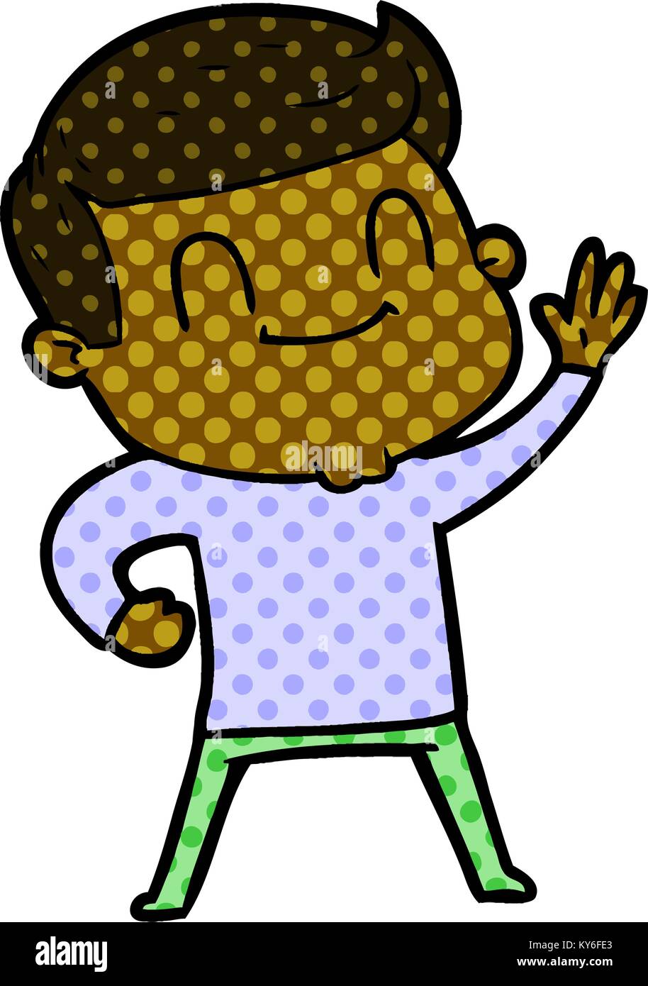 cartoon friendly man Stock Vector Image & Art - Alamy