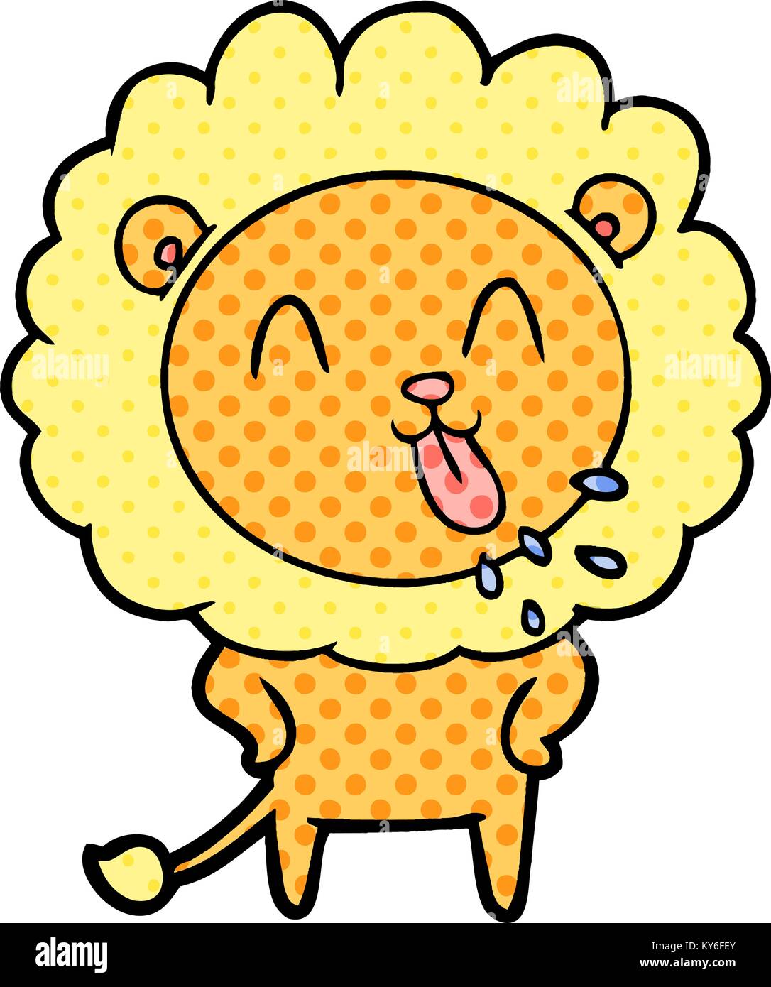 happy cartoon lion Stock Vector Image & Art - Alamy