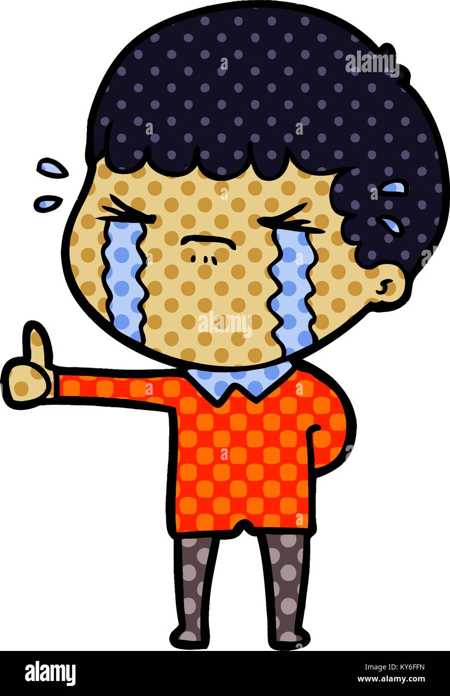 cartoon man crying Stock Vector Image & Art - Alamy