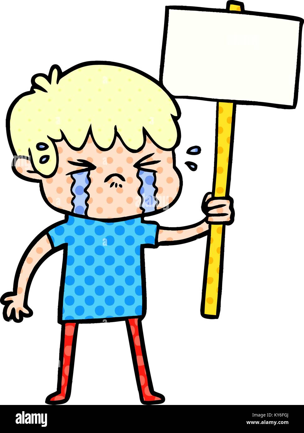cartoon boy crying Stock Vector Image & Art - Alamy