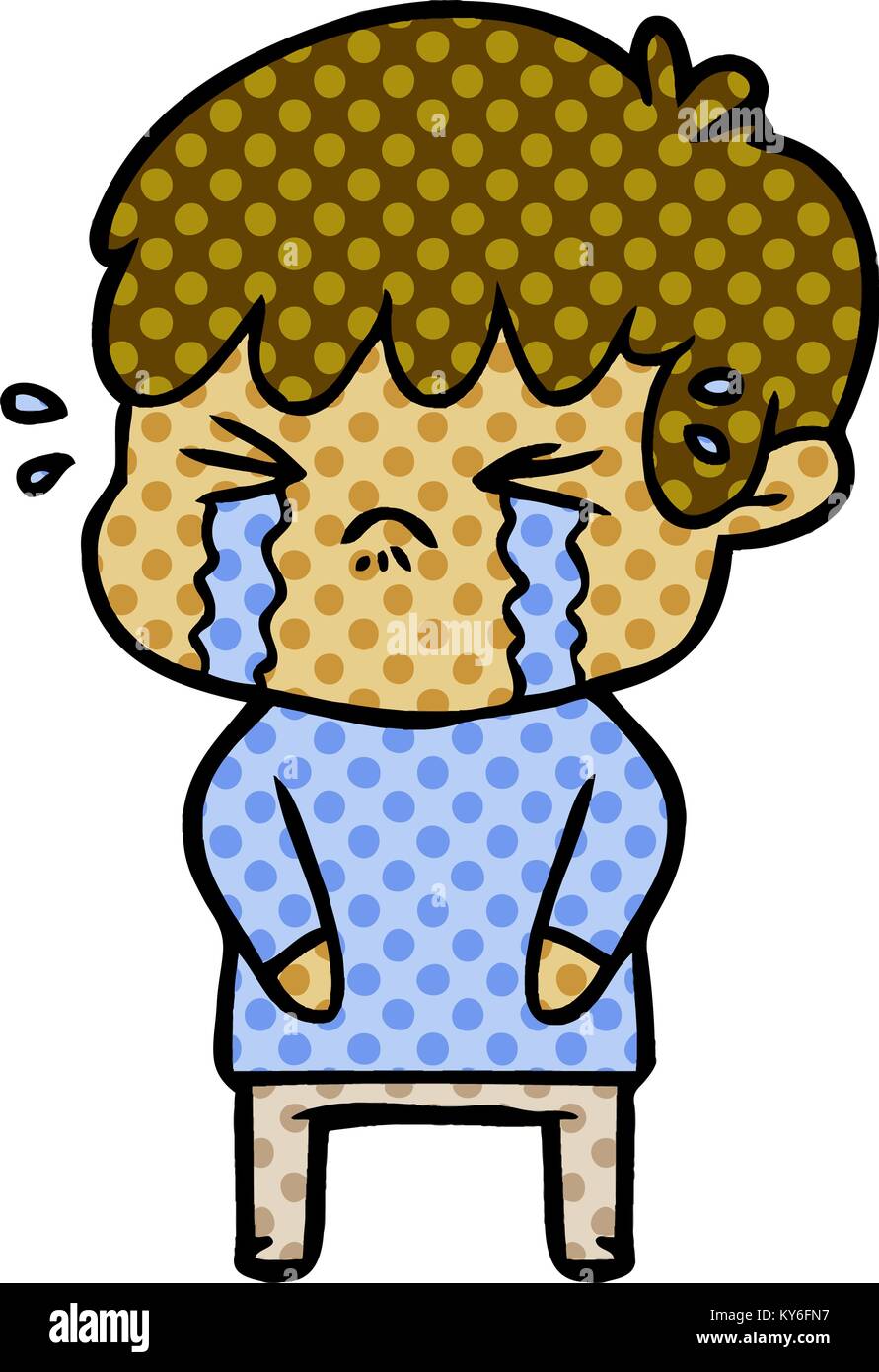 cartoon boy crying Stock Vector Image & Art - Alamy