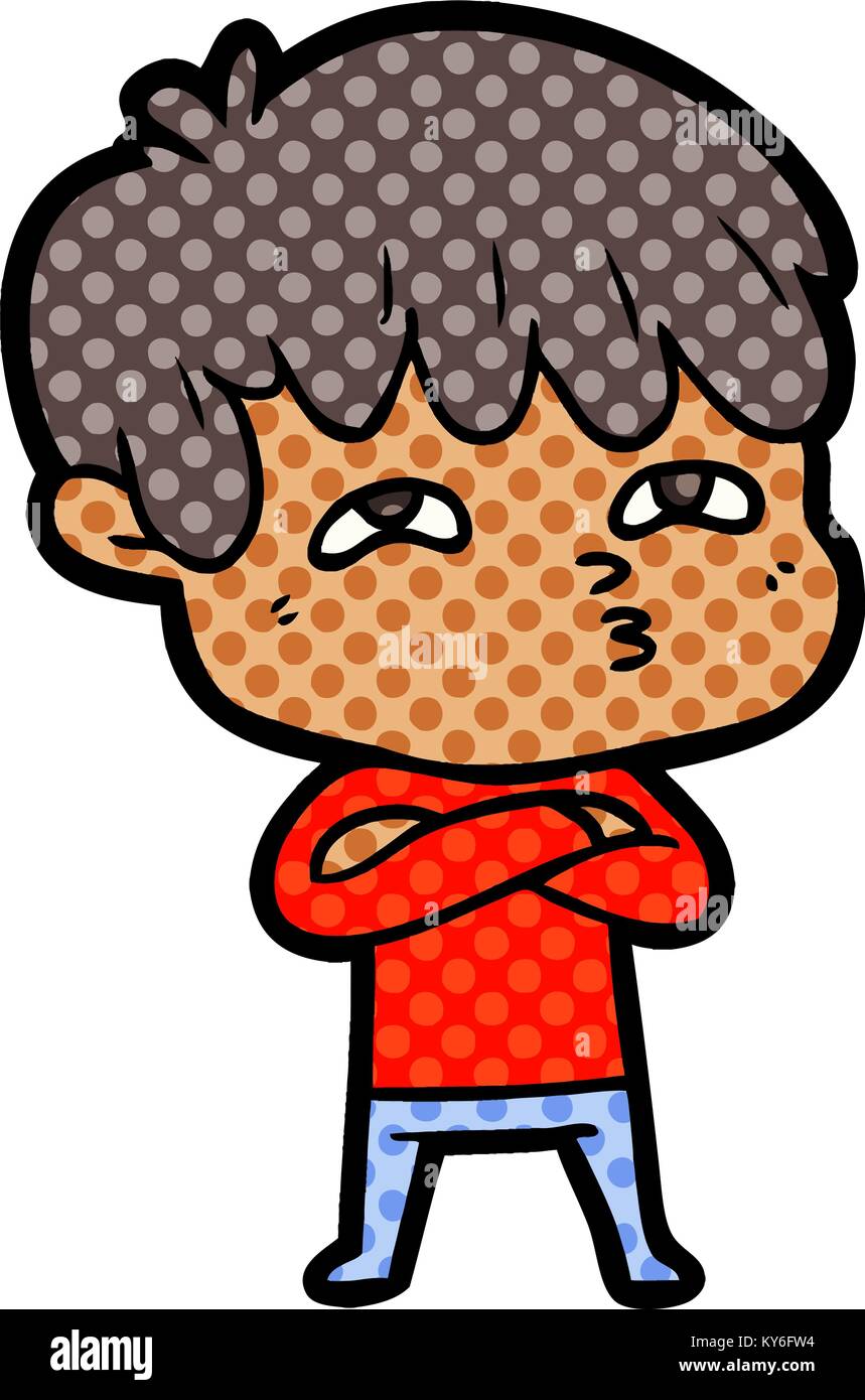 cartoon curious man Stock Vector Image & Art - Alamy