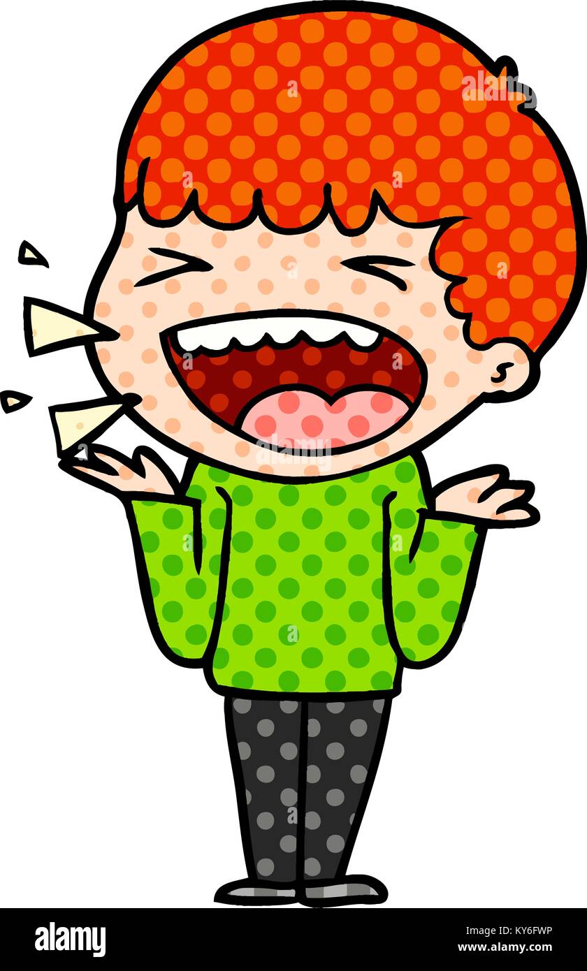 cartoon laughing man Stock Vector Image & Art - Alamy