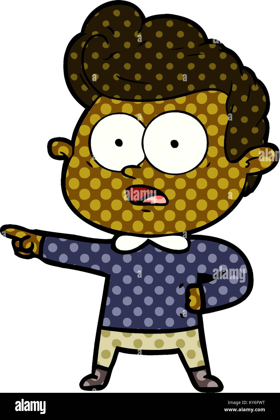 cartoon staring man Stock Vector Image & Art - Alamy