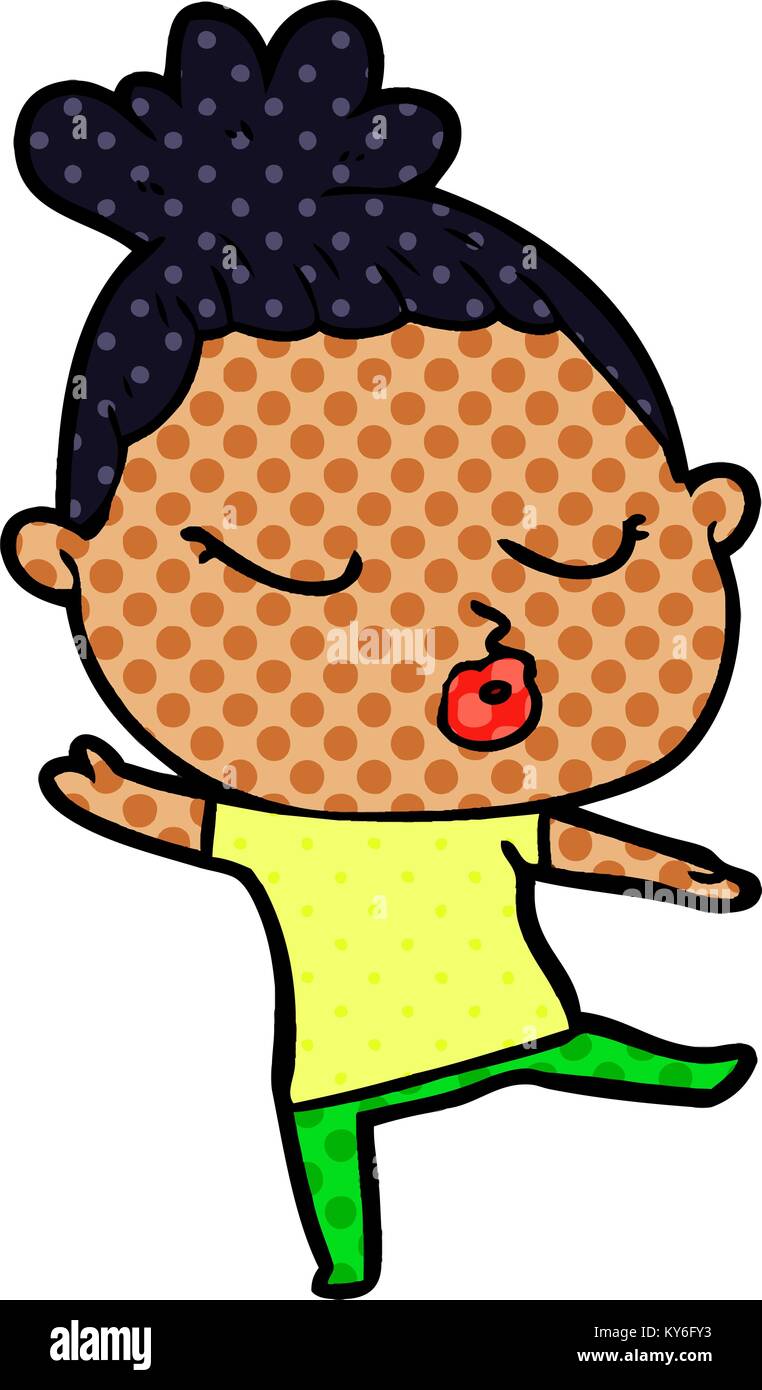 cartoon calm woman Stock Vector Image & Art - Alamy