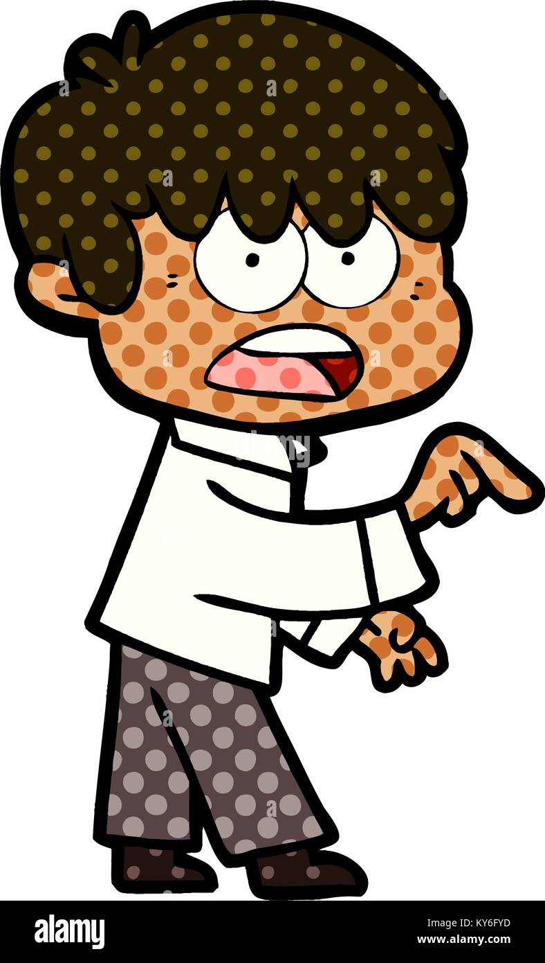 worried cartoon boy Stock Vector Image & Art - Alamy