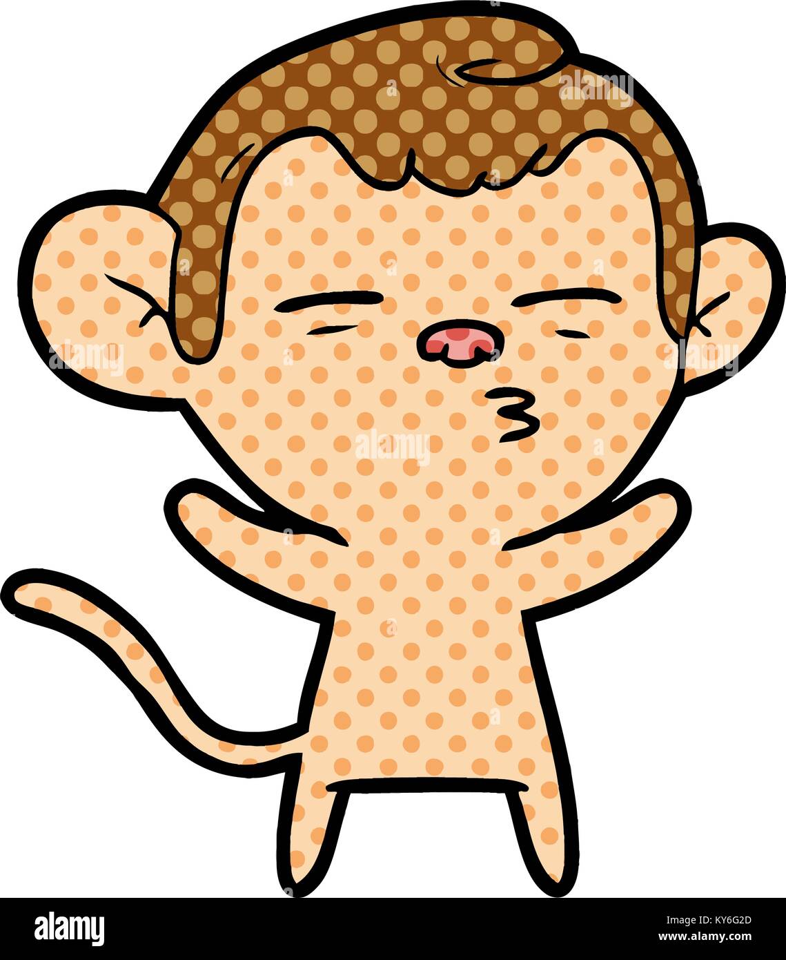 cartoon suspicious monkey Stock Vector Image & Art - Alamy