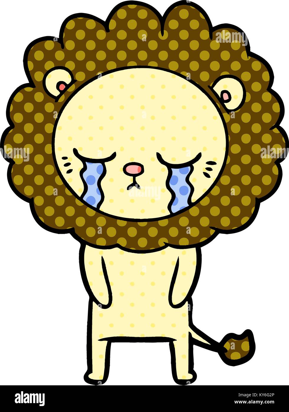 crying cartoon lion Stock Vector Image & Art - Alamy