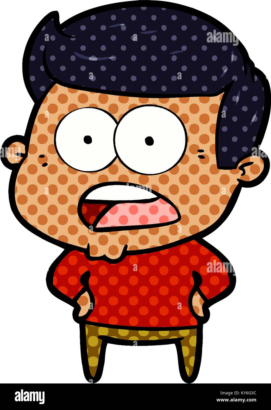 cartoon shocked man Stock Vector Image & Art - Alamy