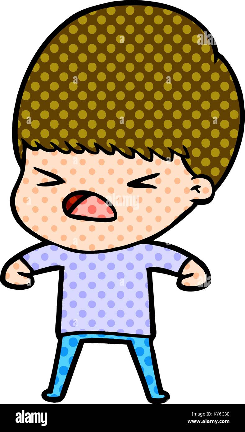 cartoon stressed man Stock Vector Image & Art - Alamy