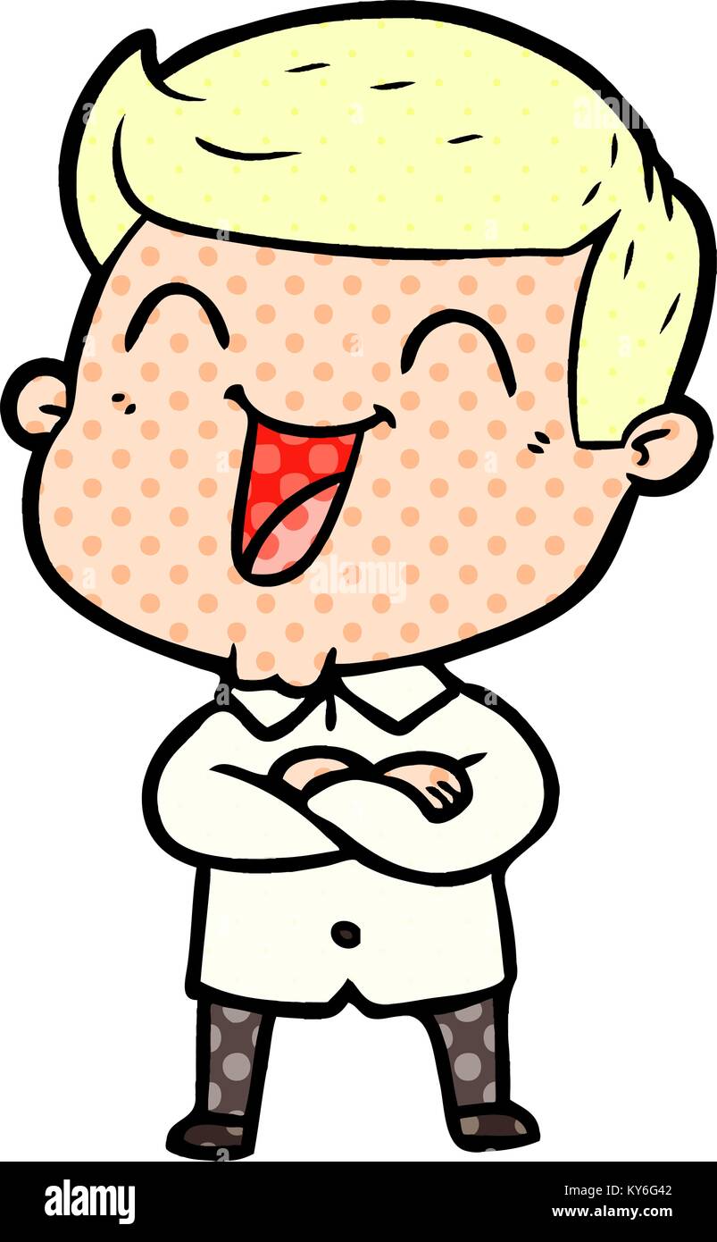 cartoon man laughing Stock Vector Image & Art - Alamy