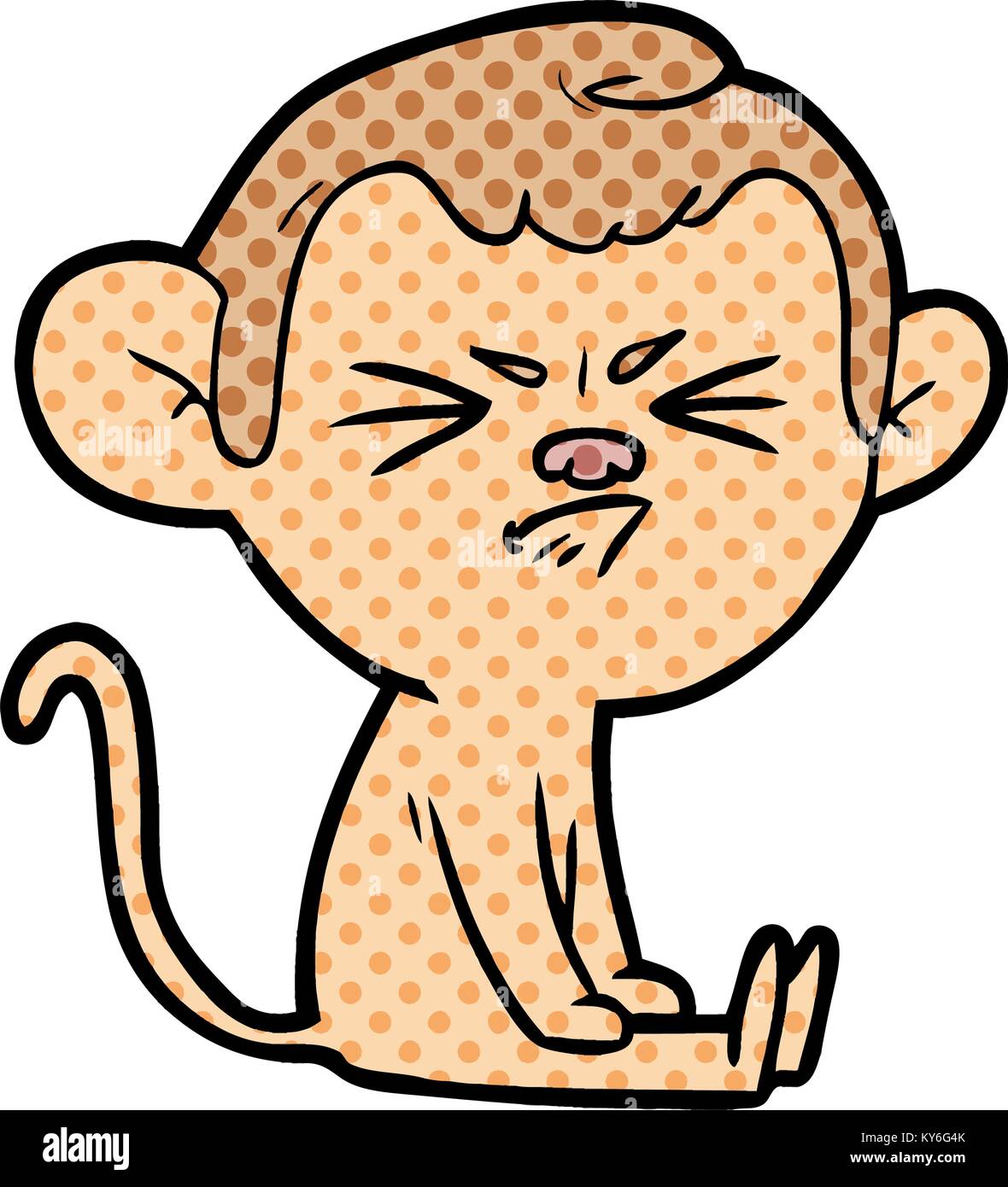cartoon angry monkey Stock Vector Image & Art - Alamy