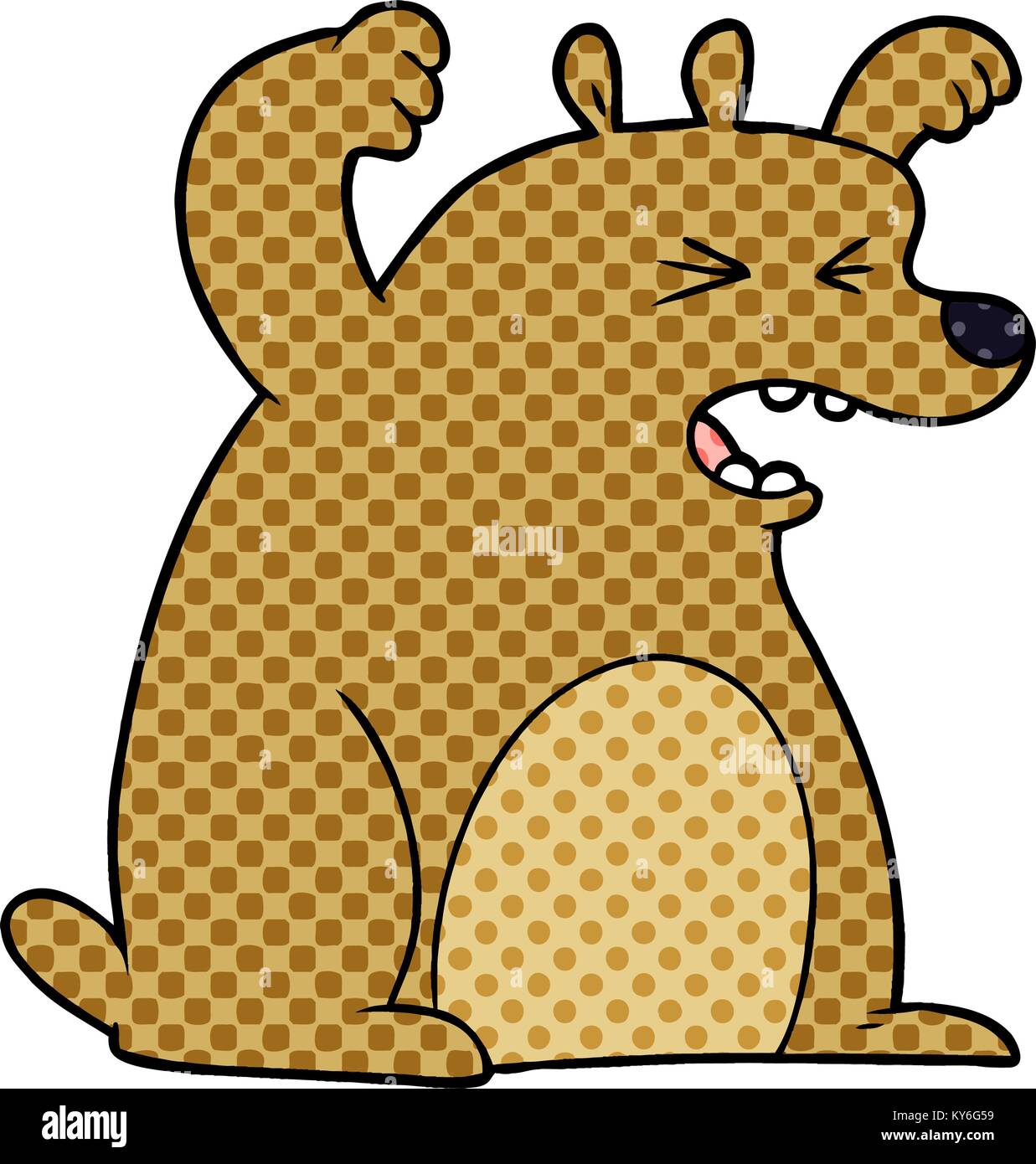 cartoon roaring bear Stock Vector Image & Art - Alamy