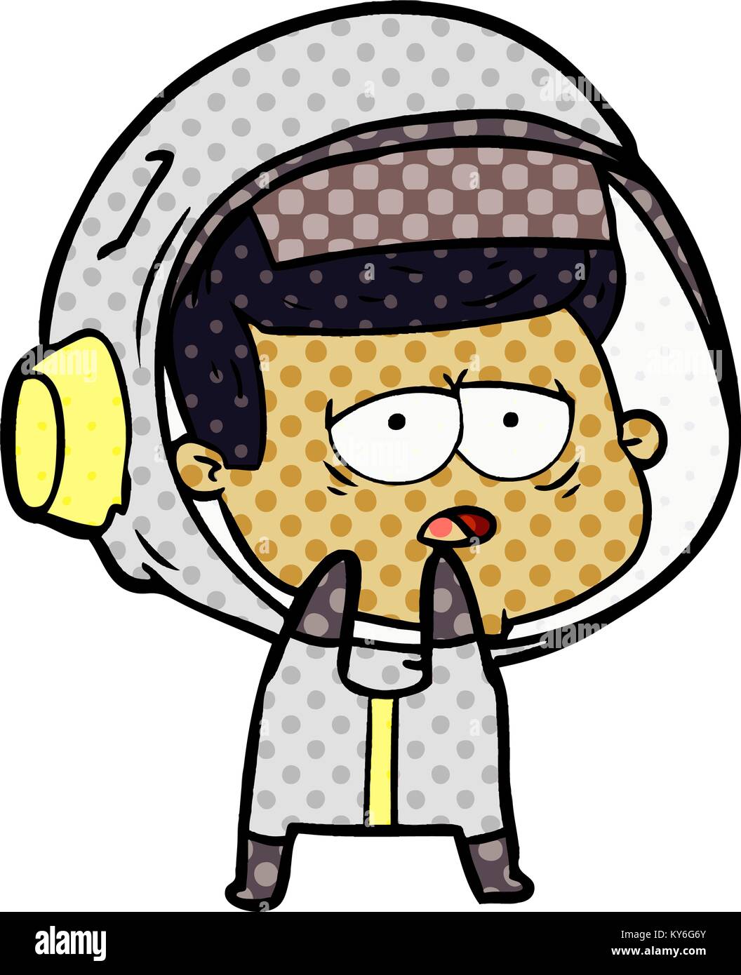 cartoon tired astronaut Stock Vector Image & Art - Alamy