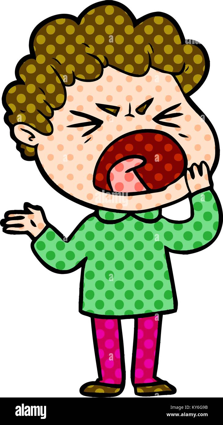 cartoon furious man Stock Vector Image & Art - Alamy