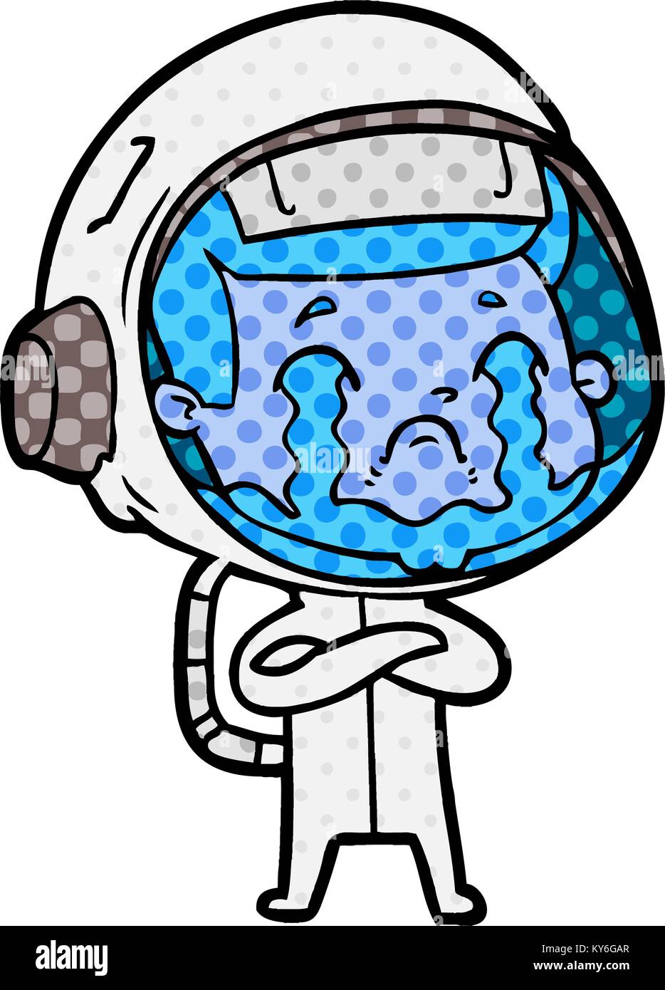 cartoon crying astronaut Stock Vector Image & Art - Alamy