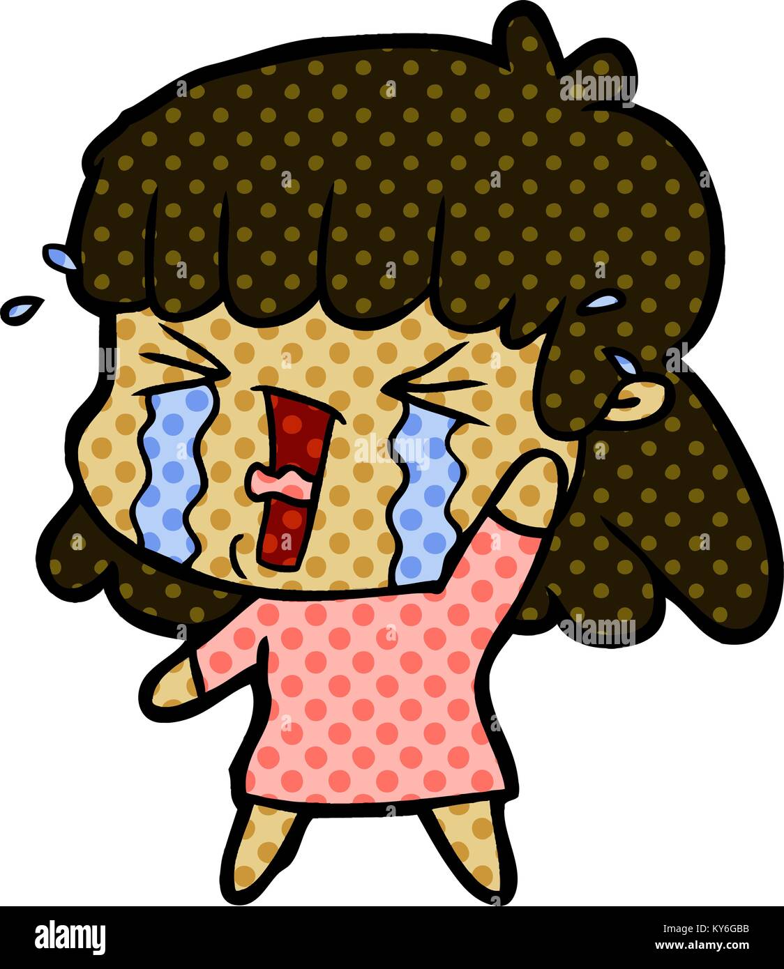 cartoon woman in tears Stock Vector Image & Art - Alamy
