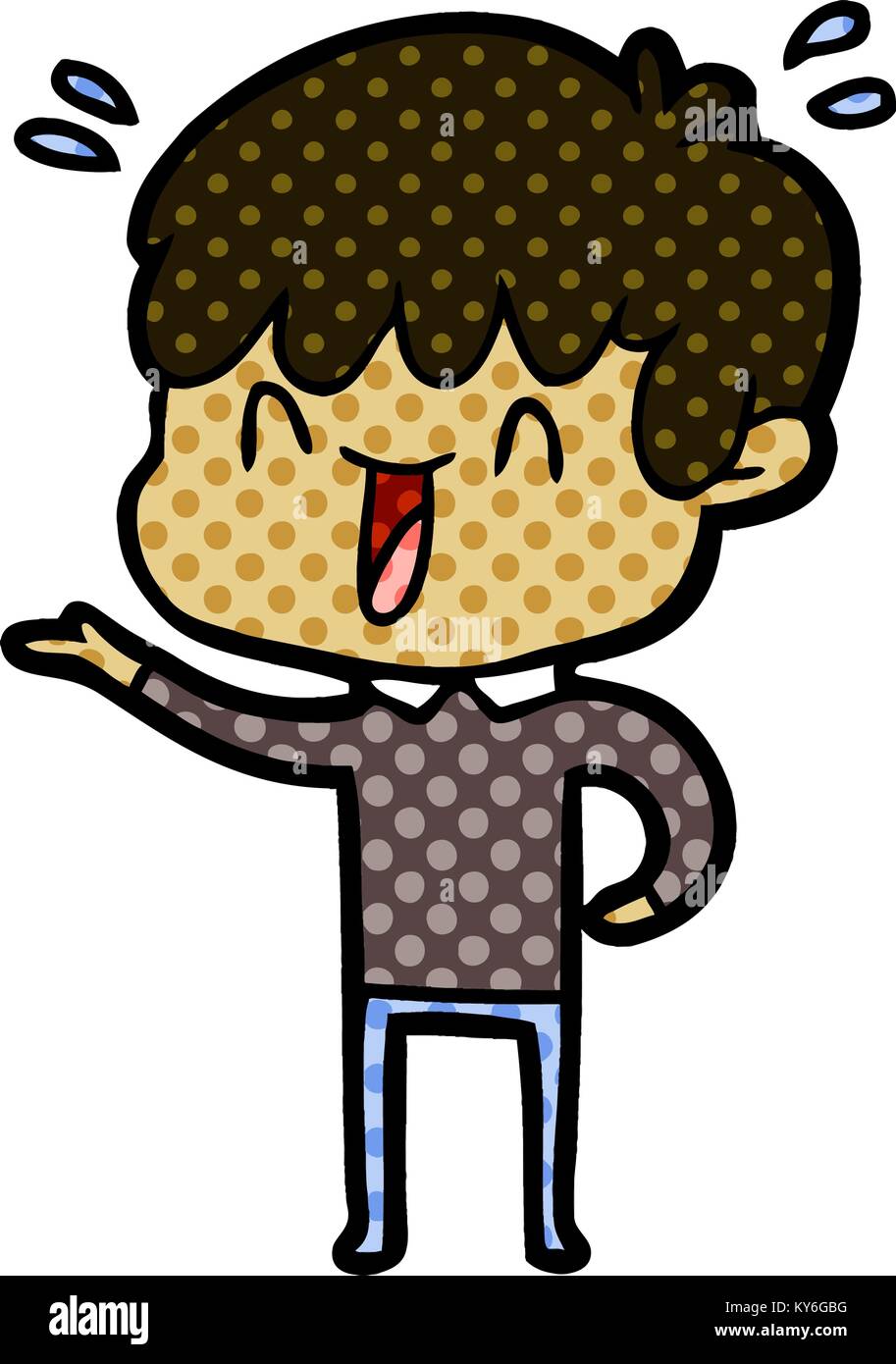 cartoon laughing boy Stock Vector Image & Art - Alamy