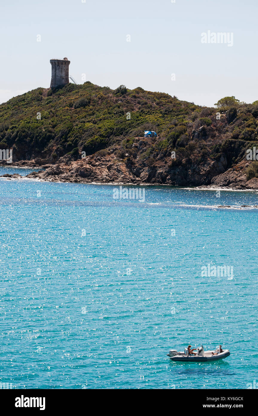 Sainte Lucie de Porto Vecchio, Corsica: Mediterranean Sea and Genoese ...