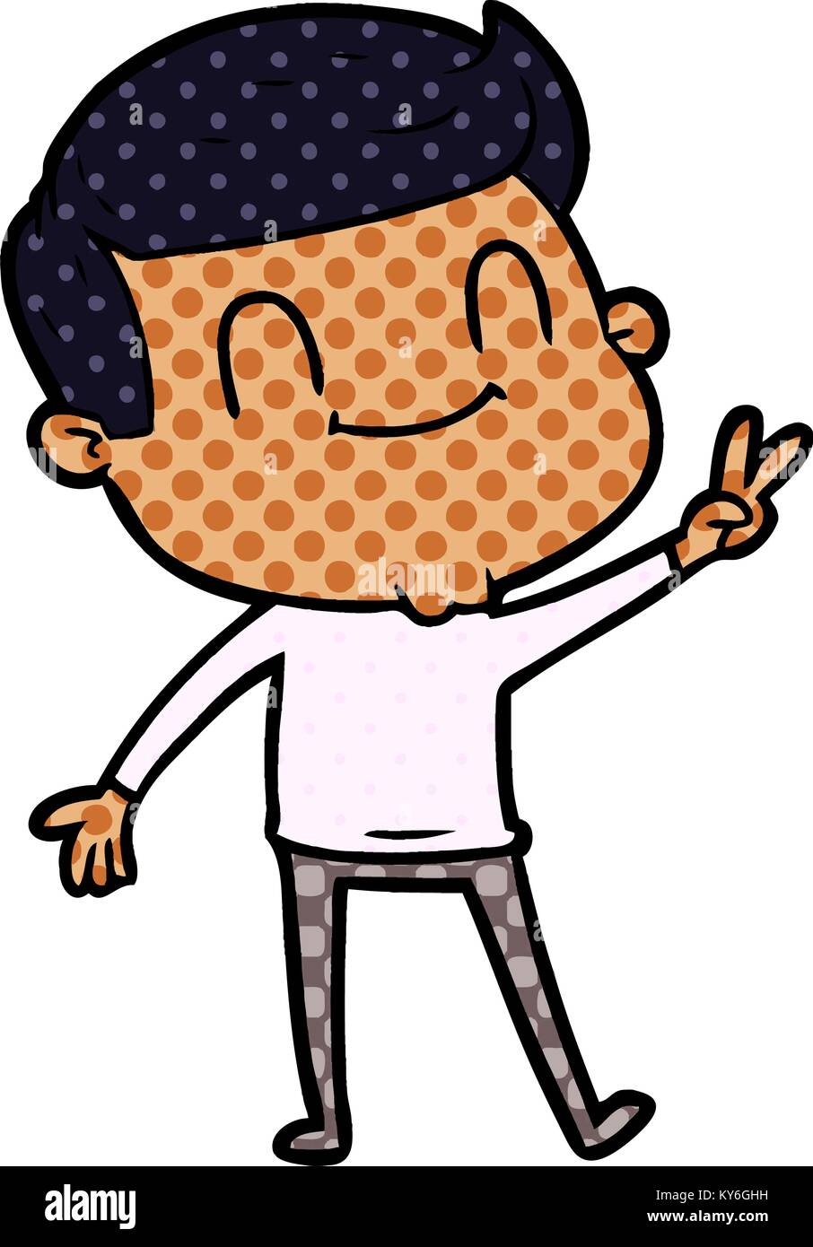 cartoon friendly man Stock Vector Image & Art - Alamy