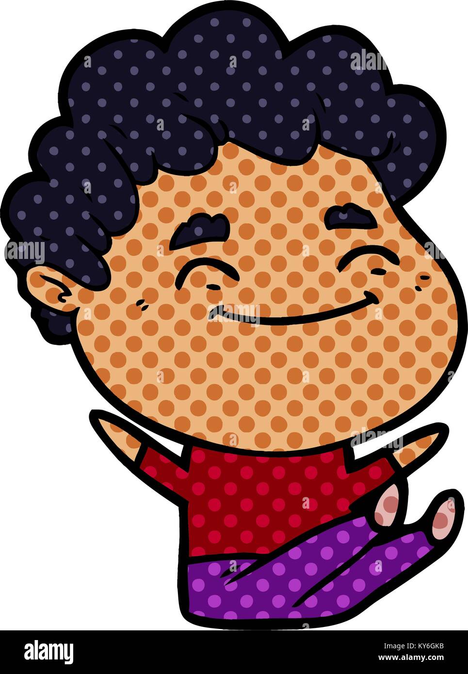 cartoon friendly man Stock Vector Image & Art - Alamy