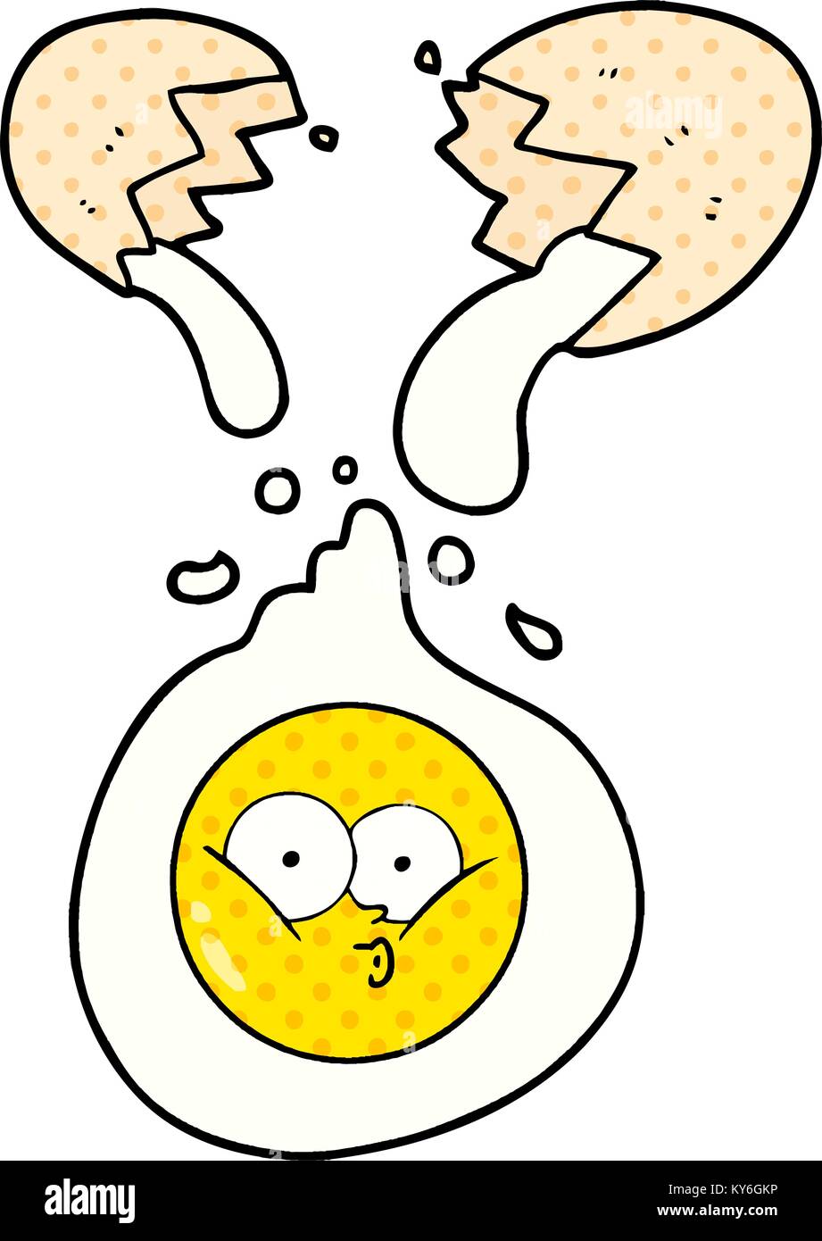 cartoon cracked egg Stock Vector Image & Art - Alamy