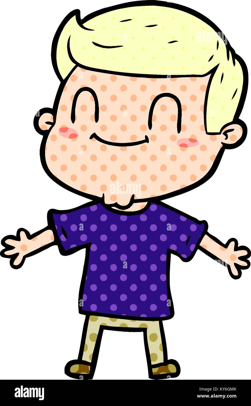 cartoon friendly man Stock Vector Image & Art - Alamy