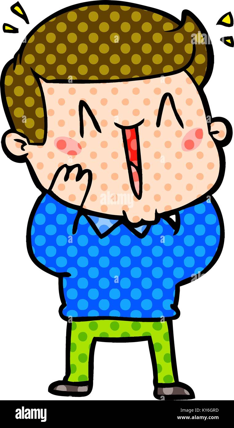 cartoon excited man Stock Vector Image & Art - Alamy