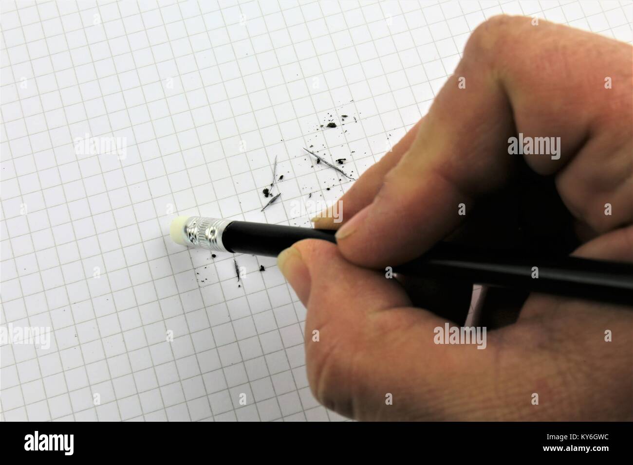 An concept Image of a error correction, mistake - with copy space Stock ...