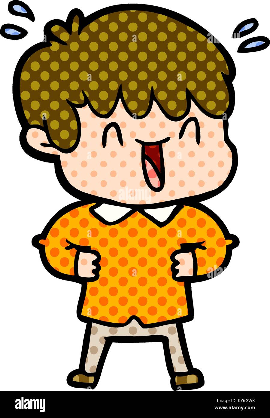 cartoon laughing boy Stock Vector Image & Art - Alamy