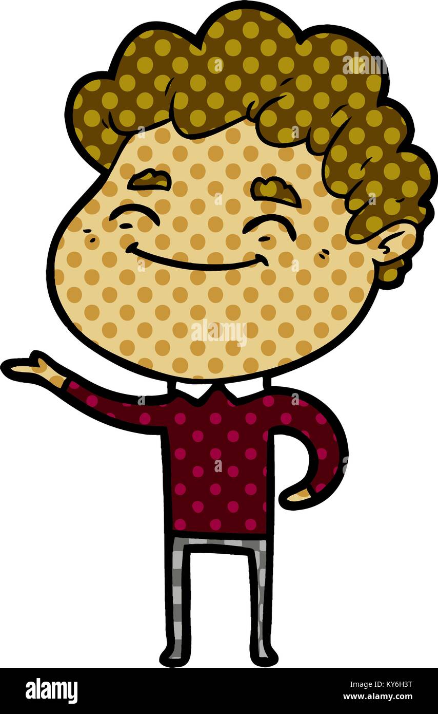 cartoon friendly man Stock Vector Image & Art - Alamy