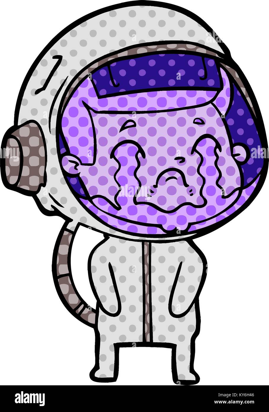 cartoon crying astronaut Stock Vector Image & Art - Alamy