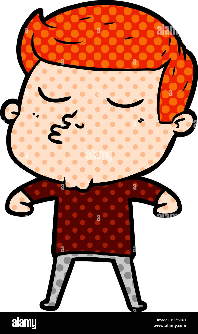 cartoon model guy pouting Stock Vector Image & Art - Alamy