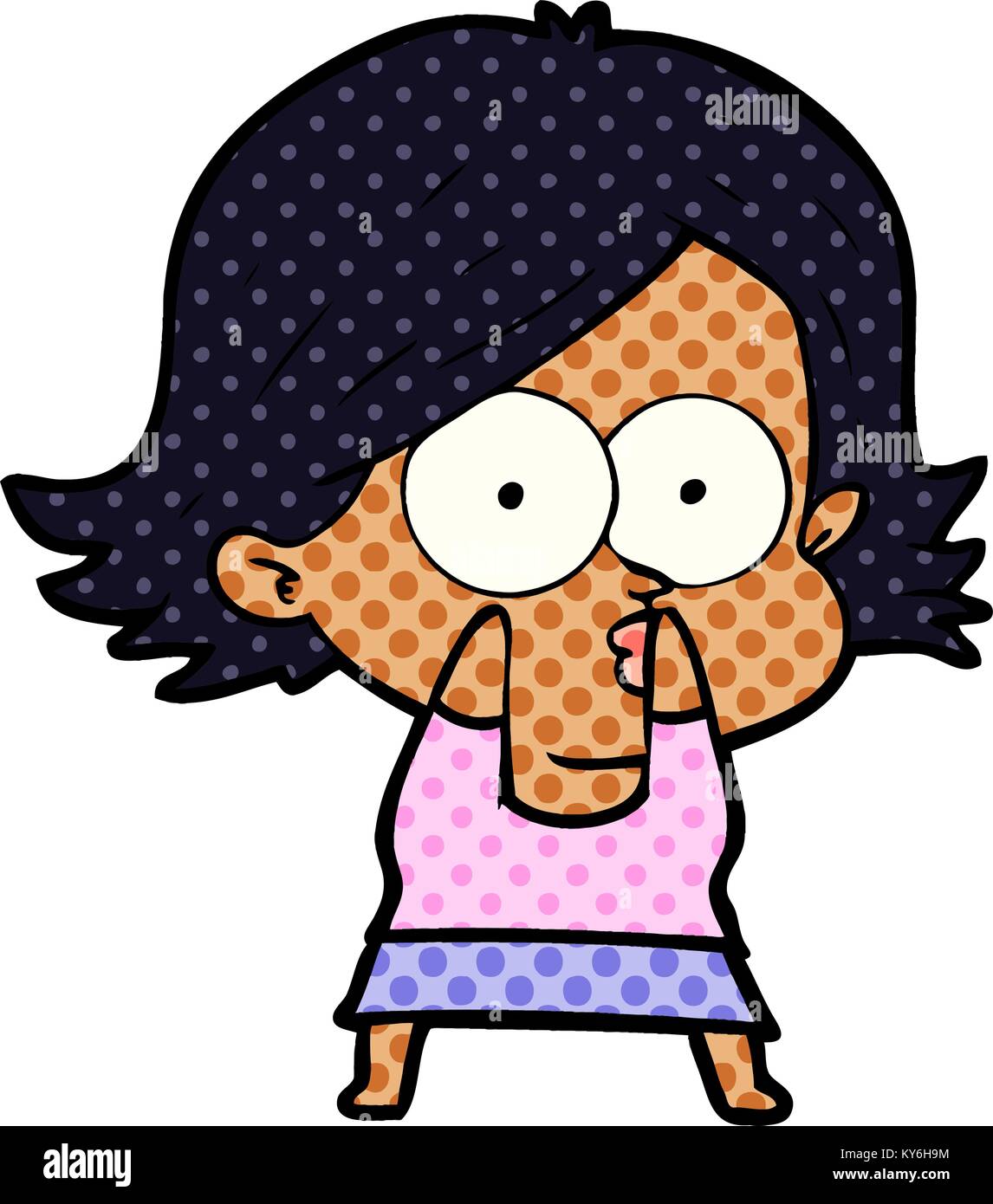 cartoon girl pouting Stock Vector Image & Art - Alamy