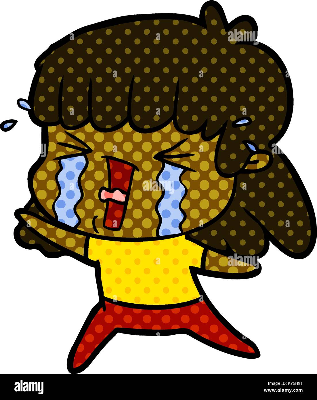 cartoon woman in tears Stock Vector Image & Art - Alamy